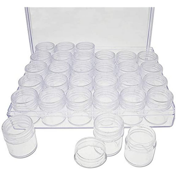 The Beadsmith Personality Case - Clear Storage Organizer Box, 6.4 x 5.4 ...