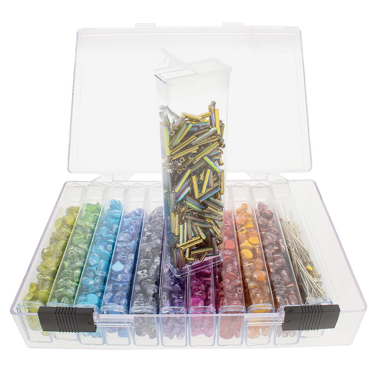 The Beadsmith Personality Case - Clear Storage Organizing System 6.25 x ...