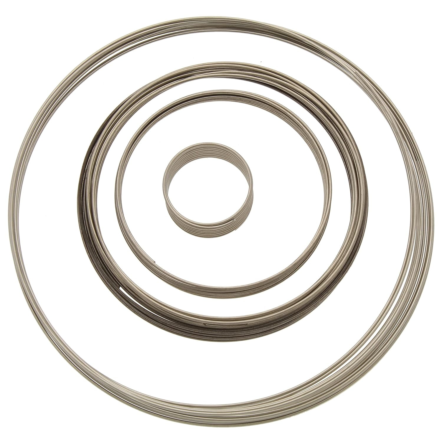 The Beadsmith Plated Memory Wire - Assortment Pack - 5 Sizes - 10 Coils ...