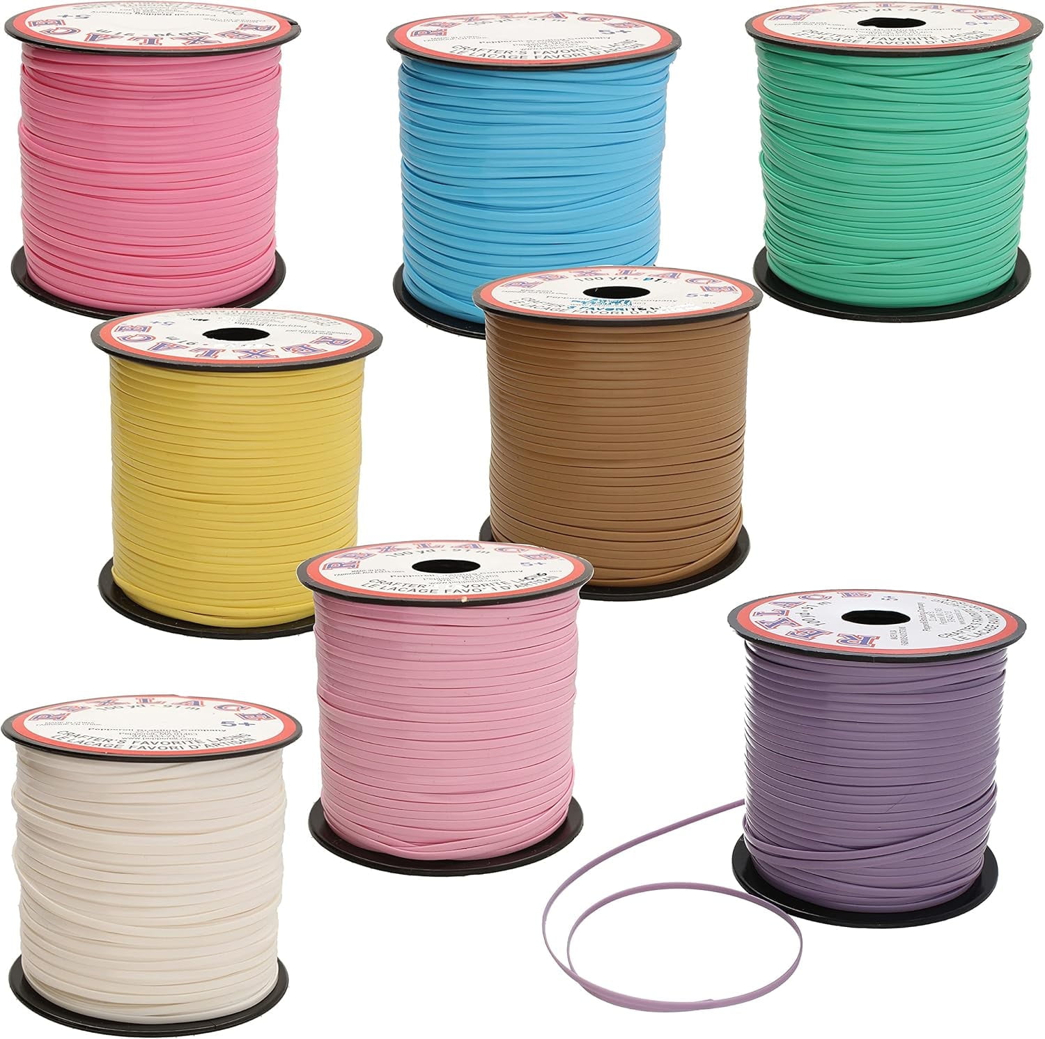 The Beadsmith Rexlace Flat Plastic Lacing - Latex Free, Non-Toxic ...