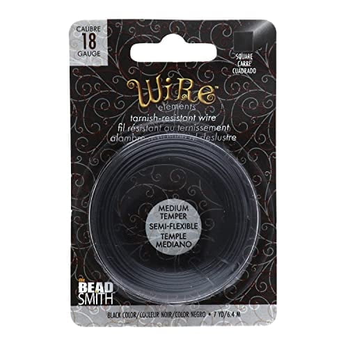 The Beadsmith Square Craft Wire - Wire Elements - Medium Temper - 18 ...