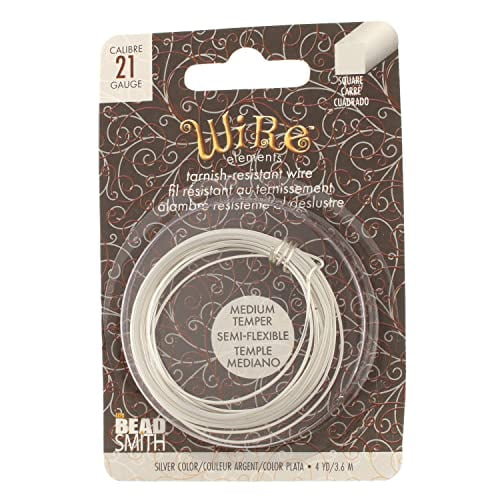The Beadsmith Square Craft Wire - Wire Elements - Medium Temper - 21 ...