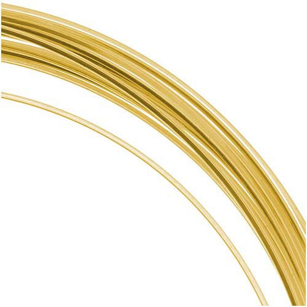 The Beadsmith Square Craft Wire - Soft Temper Beading Wire, Gold Color ...