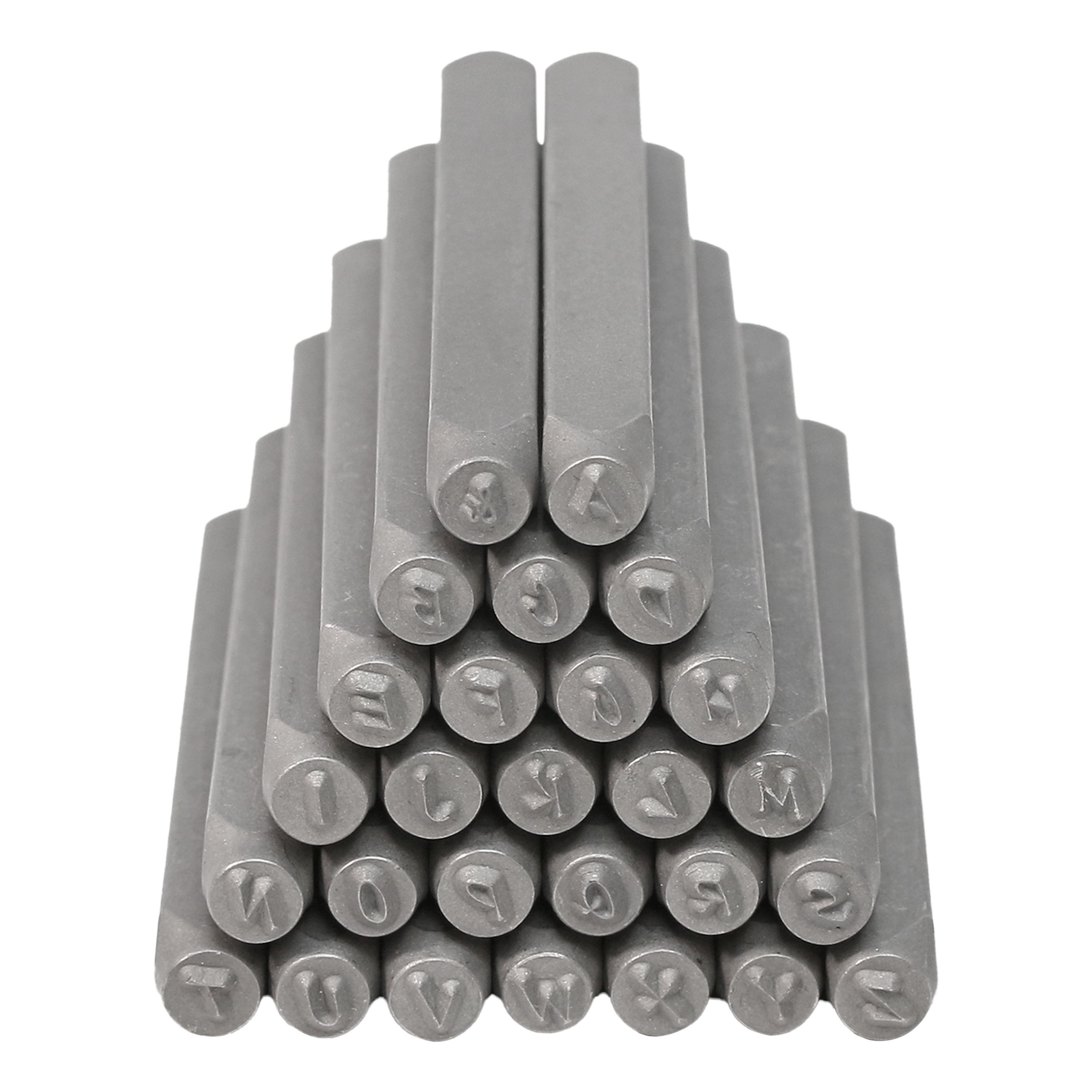 The Beadsmith Steel Alphabet Stamps - Metal Elements - 27-Piece 2mm ...