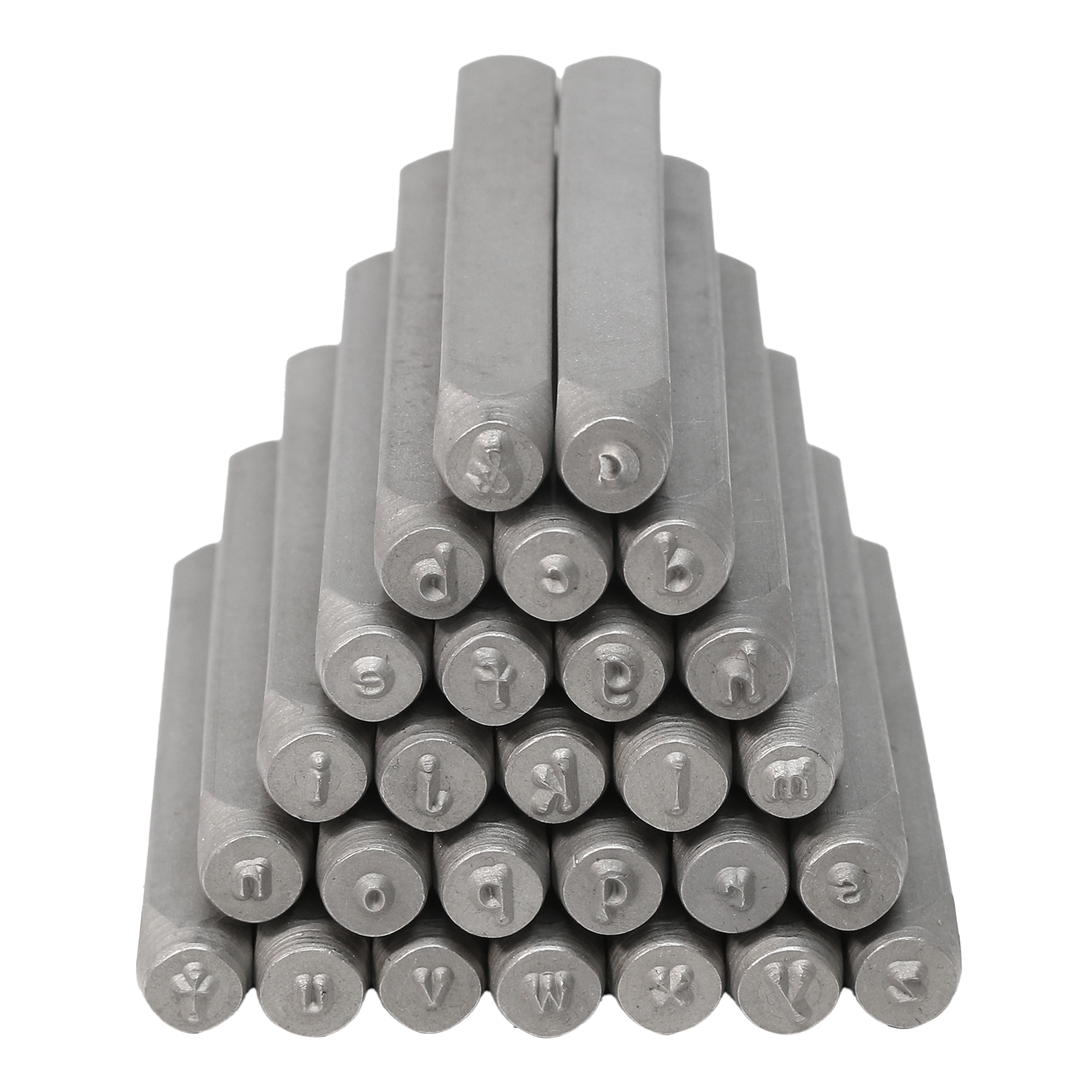 The Beadsmith Steel Alphabet Stamps - Metal Elements - 27-Piece 3mm ...