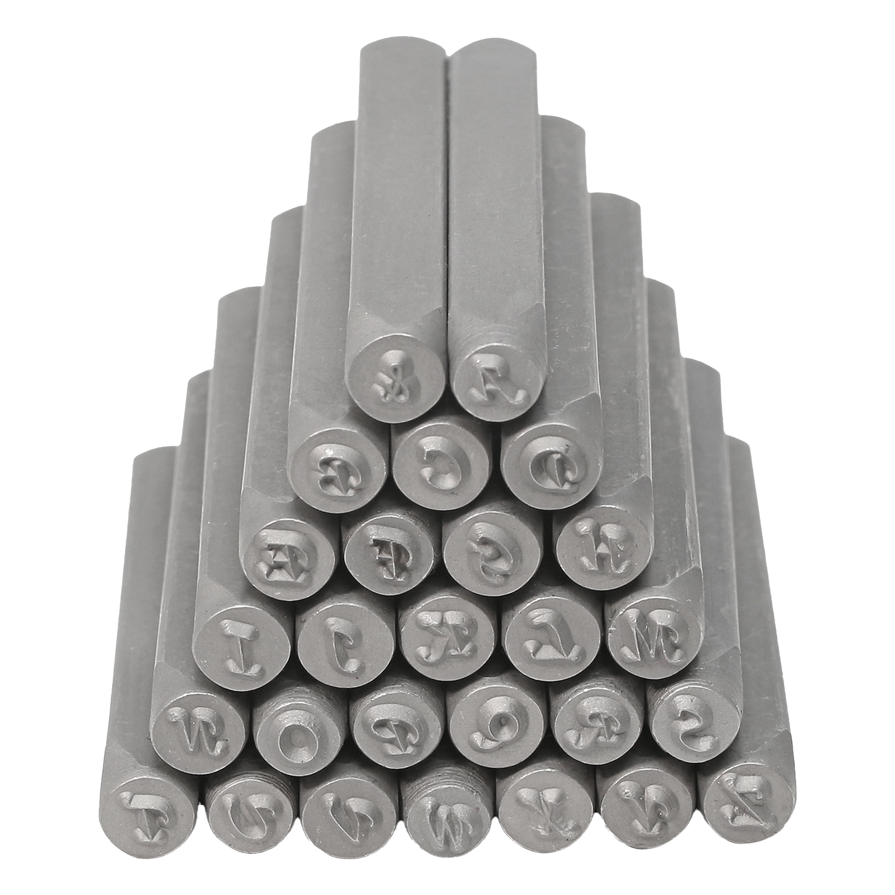 The Beadsmith Steel Alphabet Stamps - Metal Elements - 27-Piece 3mm ...