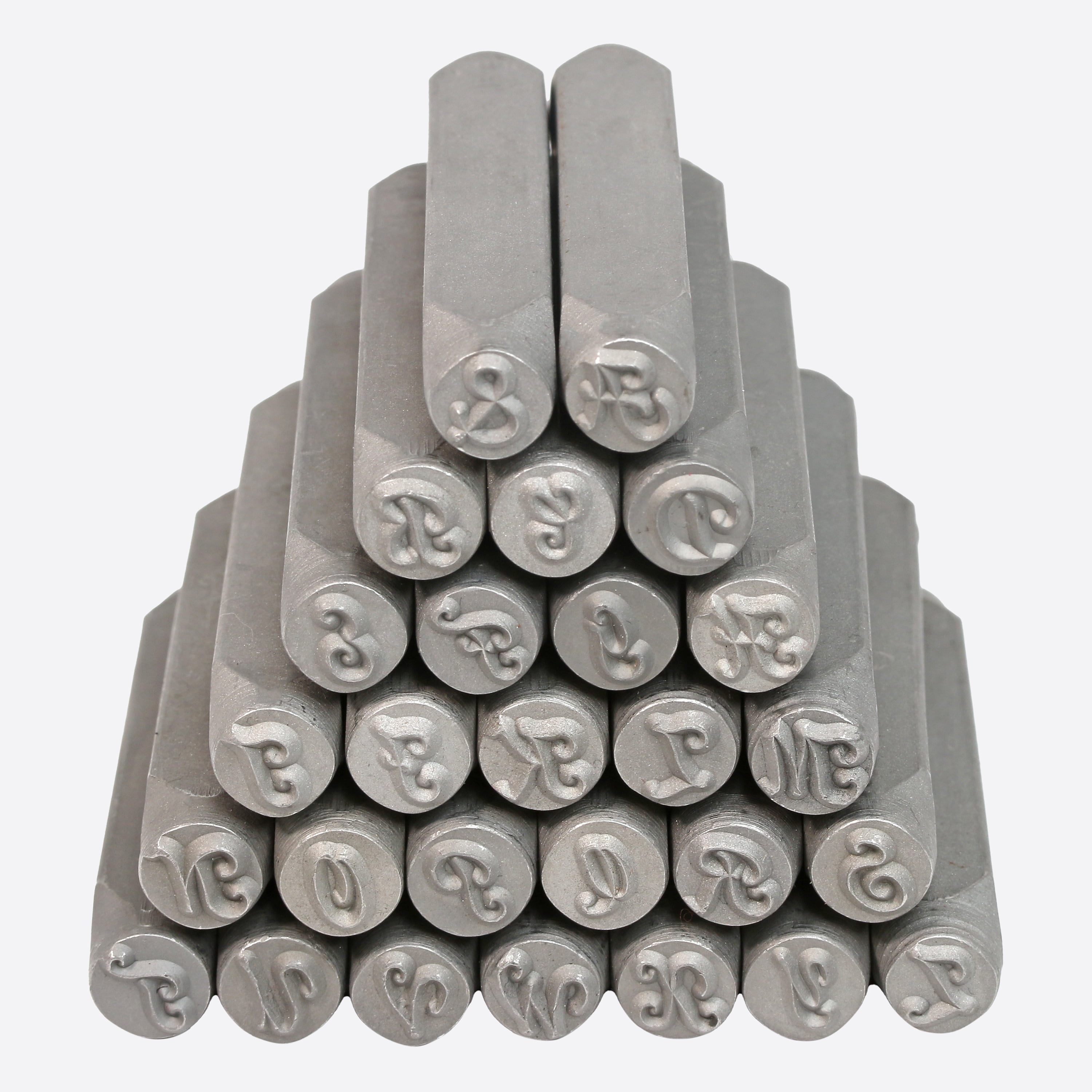The Beadsmith Steel Alphabet Stamps - Metal Elements - 27-Piece 6mm ...