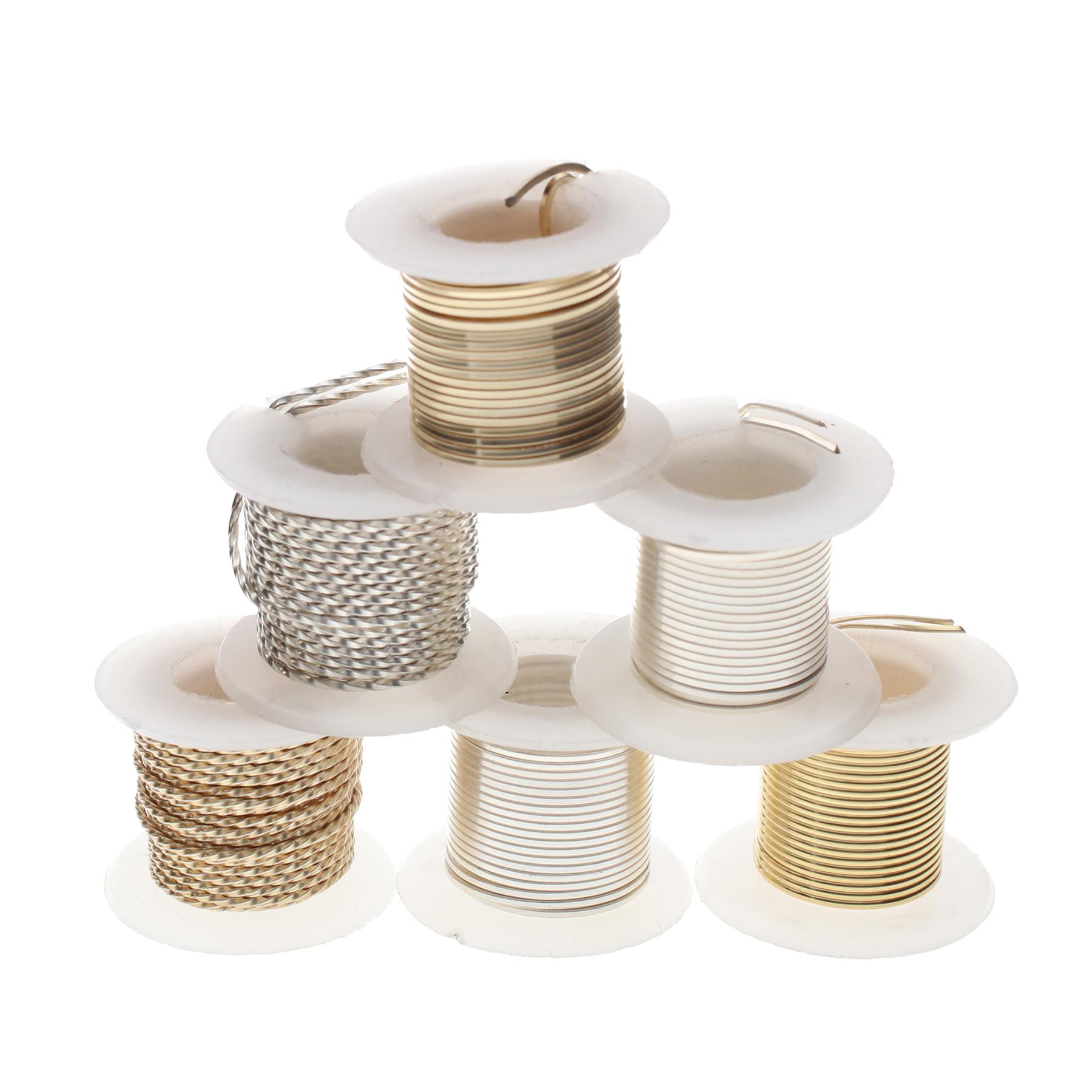 The Beadsmith Tarnish Resistant Wire - Medium Temper – 18 Gauge, 6 Pack ...