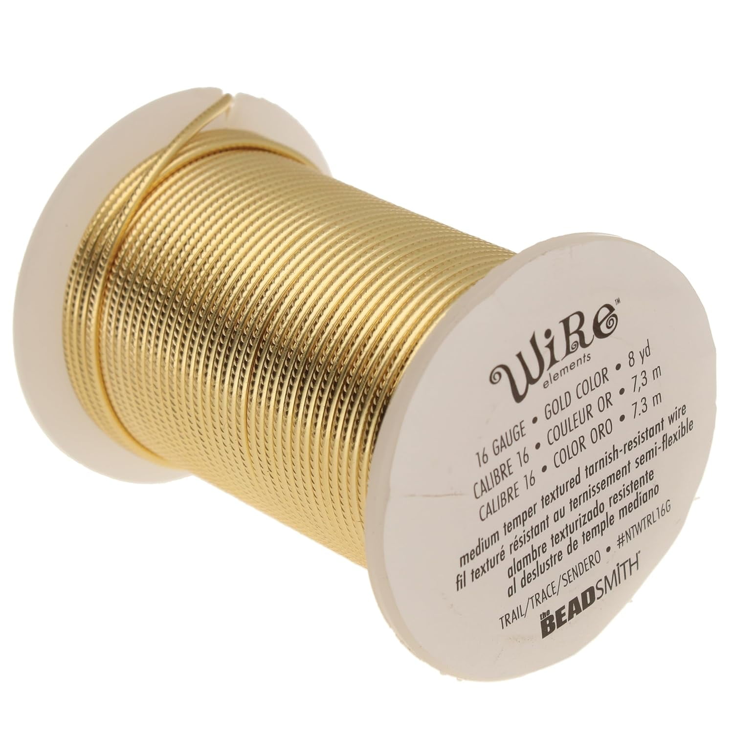 The Beadsmith Textured Trail Wire – Wire Elements – Gold Color, 16 ...