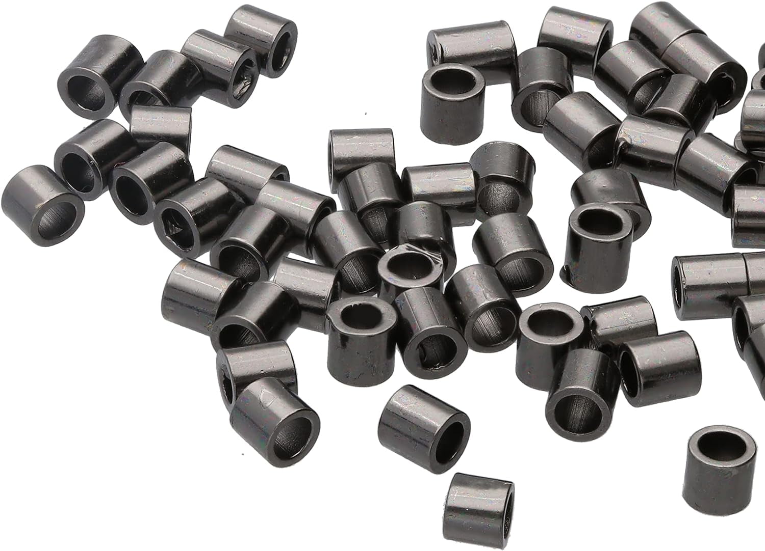 The Beadsmith Tube Crimp Beads, 2.5 x 2.5mm, 100 Pieces, Black Oxide ...