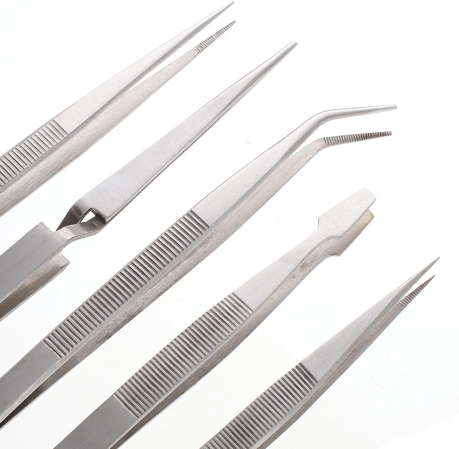 The Beadsmith Tweezer Set - 5 Pieces – Plastic Storage Pouch Included ...