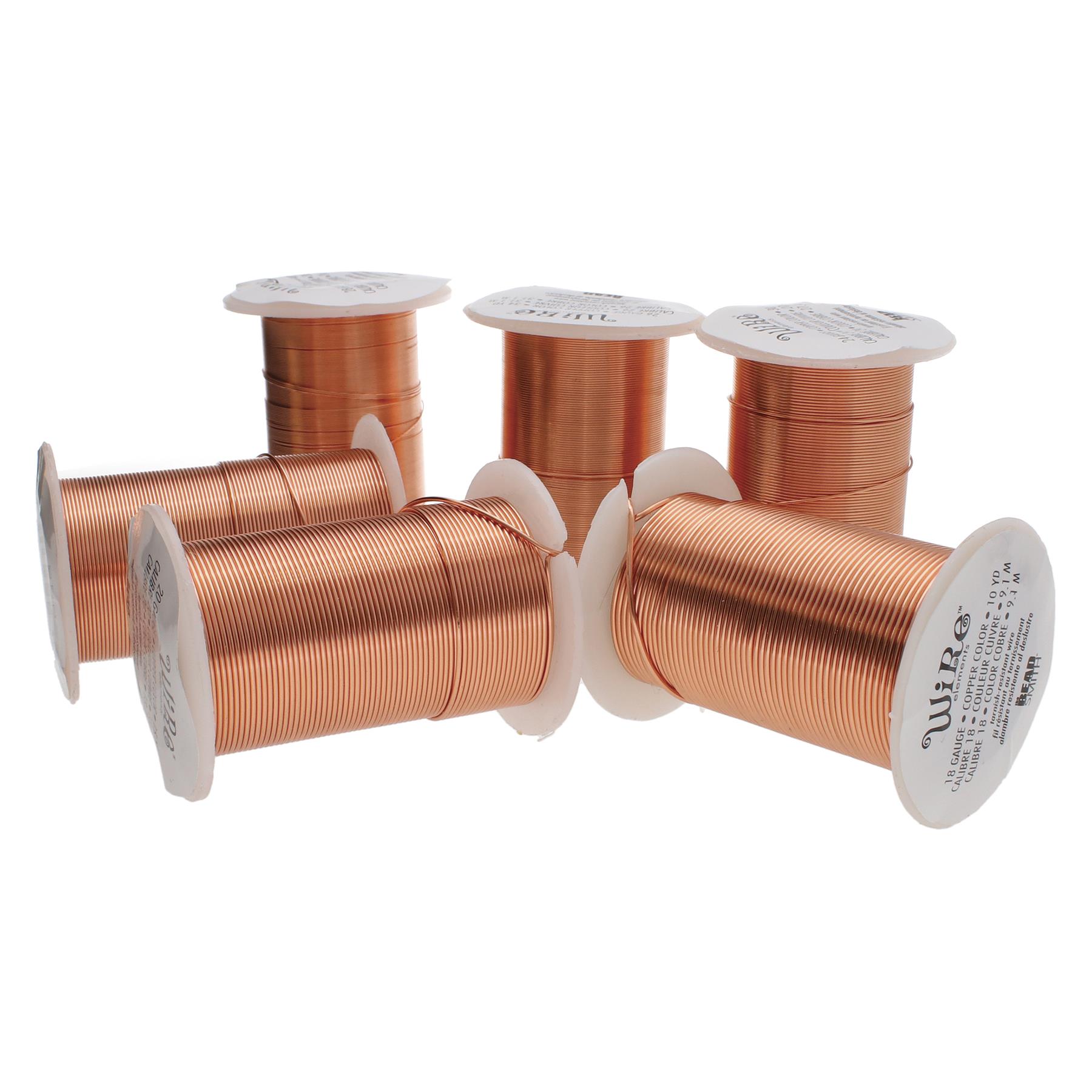 The Beadsmith Wire Elements Copper Color Lacquered Tarnish-Resistant ...