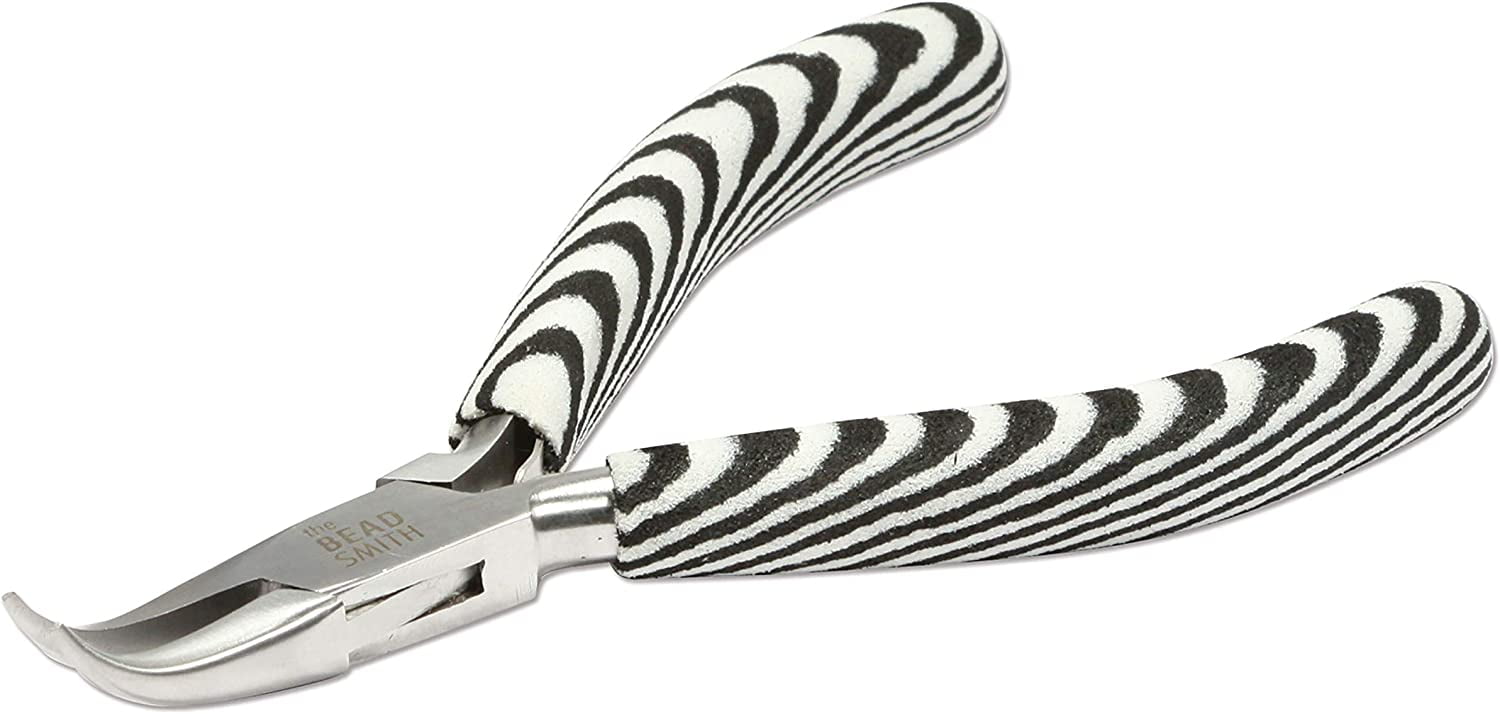 The Beadsmith Bent Chain Nose Pliers – Zebra Print Line – 5 inches (127 ...