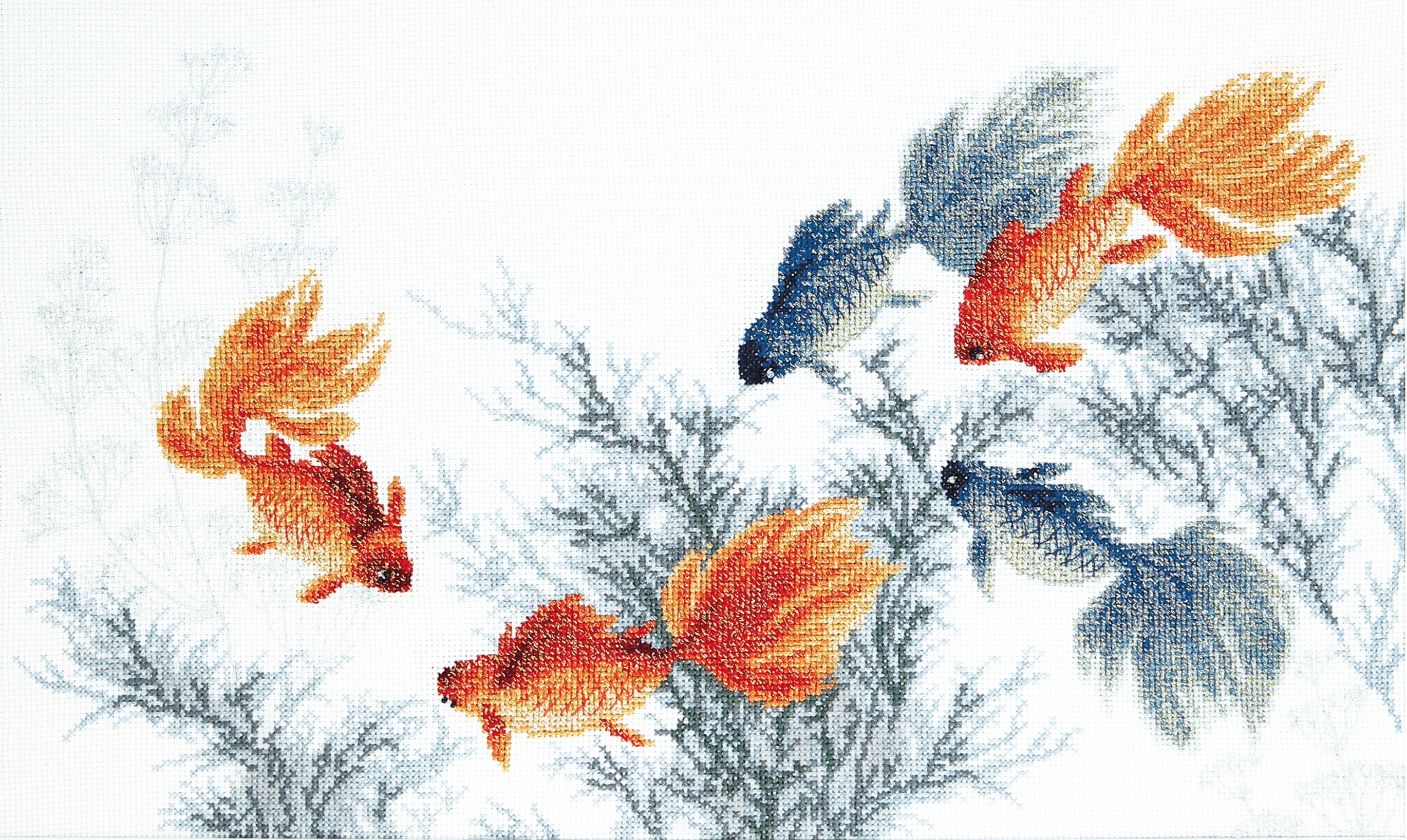 Beadwork kit kit M-354C "Goldfishes. Fulfillment of five desires ...