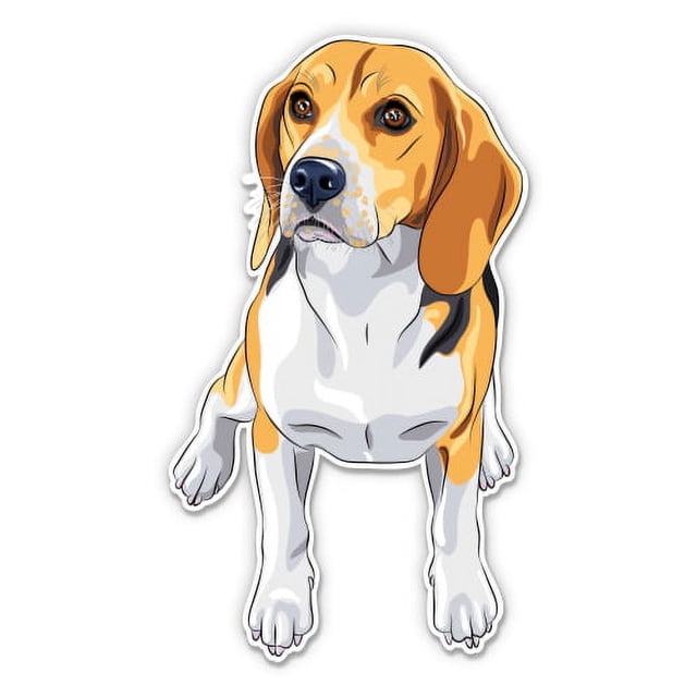 Beagle - 12" Vinyl Sticker Waterproof Decal - Walmart Business Supplies