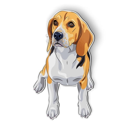 Beagle - 5" Magnet for Car Locker Refrigerator - Walmart.com