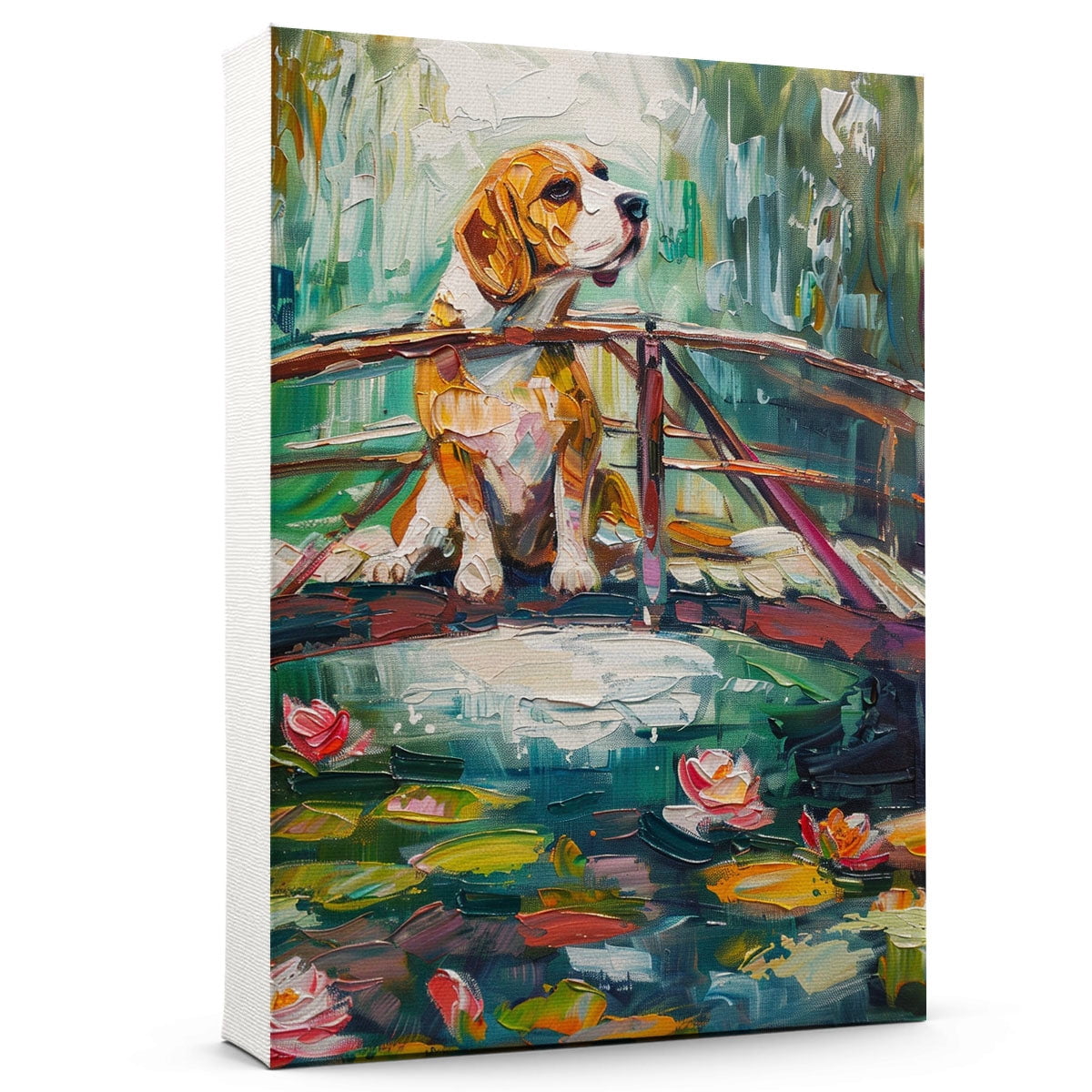 Beagle Art Print Poster, Dog Canvas, Beagle Wall Art Decor, Dog Art ...