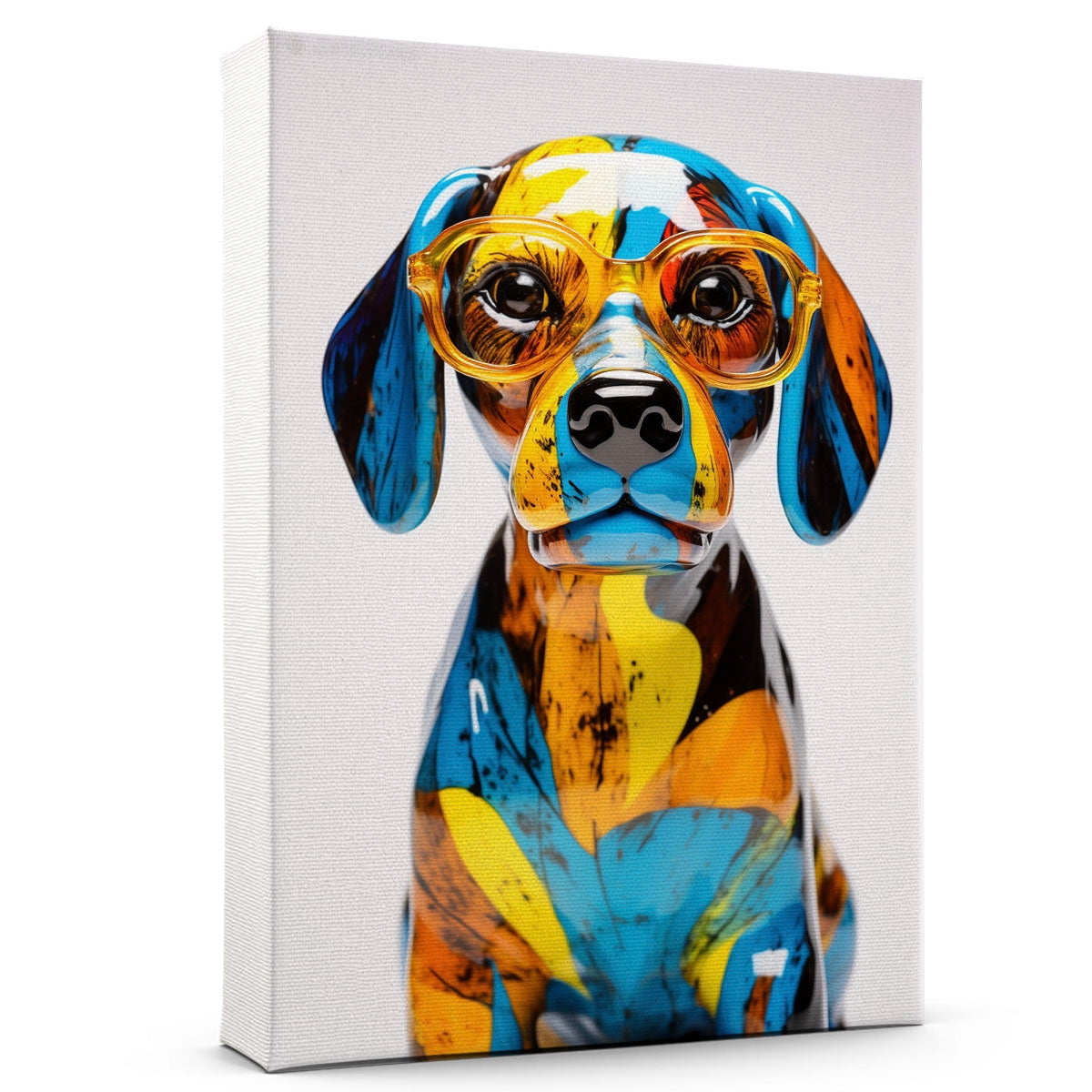 Beagle Art Print Poster, Dog Wall Art Painting Decor, Dog Pop Art Home ...