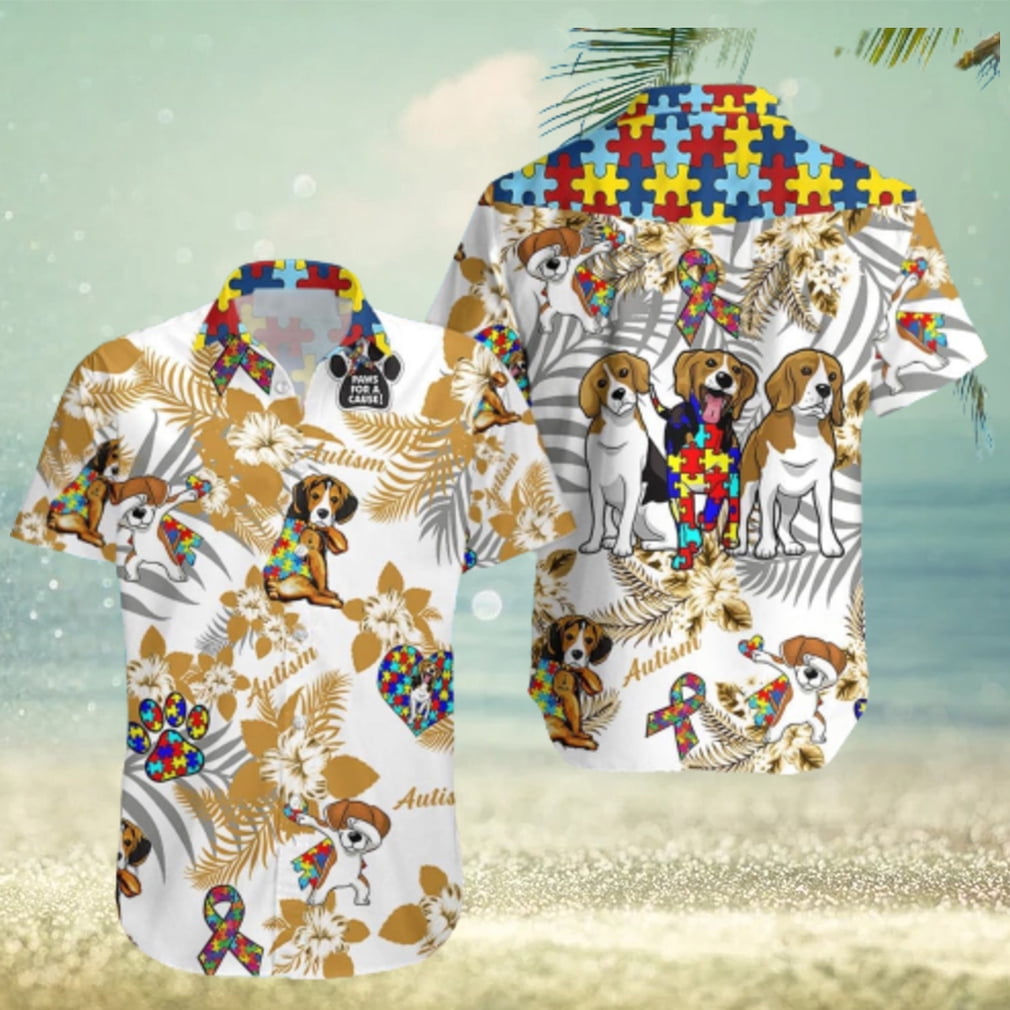 Beagle Autism Aloha Hawaiian Shirts Gift For Summer Vacation - Walmart.com