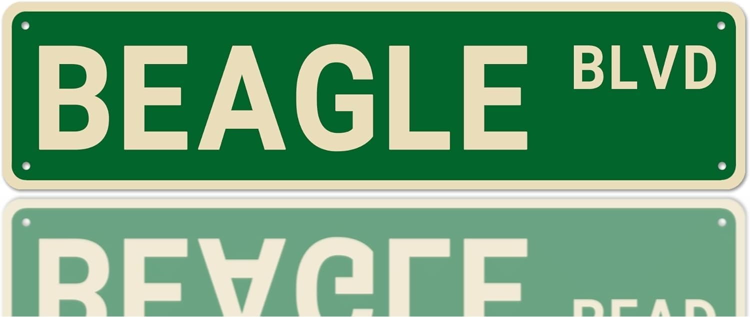 Beagle BLVD Street Sign, Beagle Sign Beagle Decor Beagle Lover Gift ...