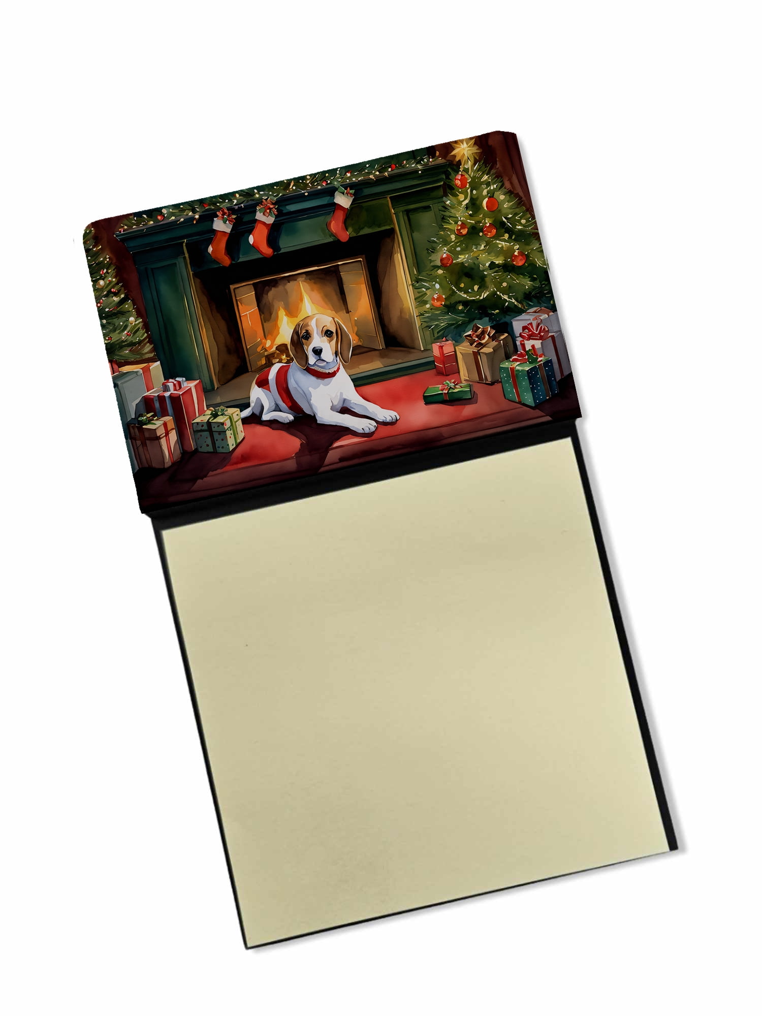 Beagle Cozy Christmas Sticky Note Holder 3.25 in x 5.25 in - Walmart.com