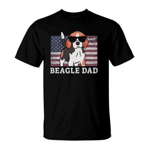 Beagle Dad American Flag 4Th Of July Patriotic Idea TShirt - Walmart.com