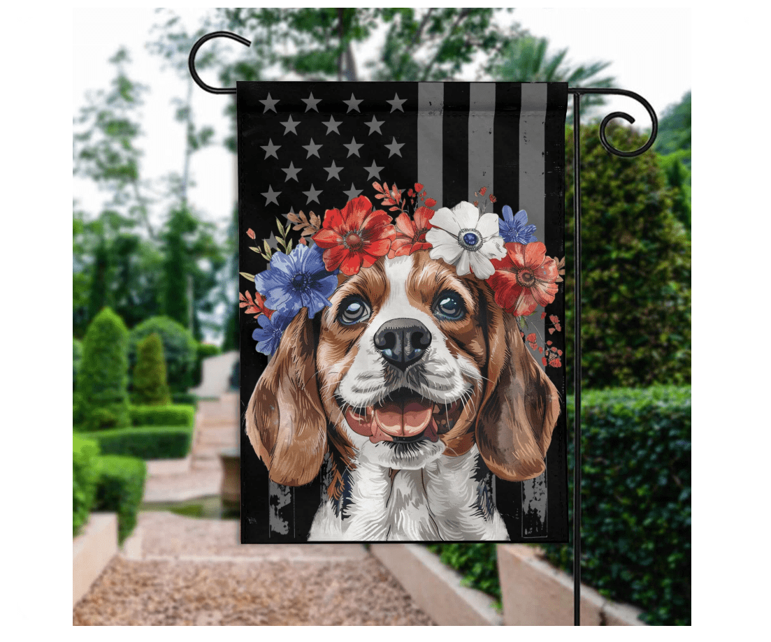Beagle Dog America 4Th Of July Flag, Funny Beagle Dog Independence Day ...