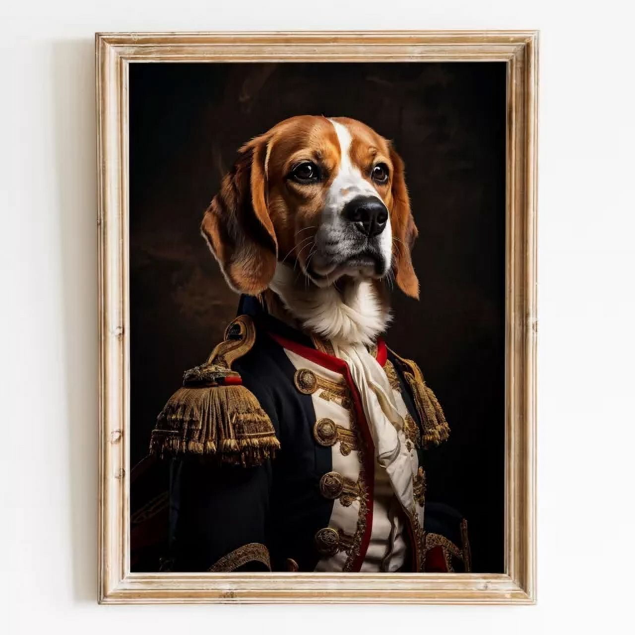 Beagle Dog Artistocrat Portrait Funny Dog Animal Wall Art Poster Print ...