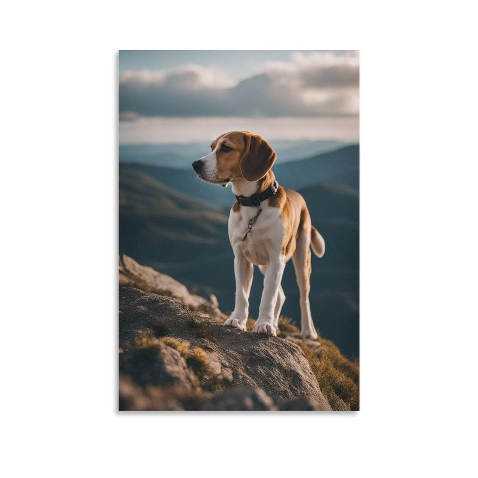 Beagle Dog Canvas Poster Wall Art Picture Prints Hanging Photo Gift ...