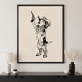 Beagle Dog Cowboy Costume Wall Art Western Beagle Decor Cowboy Dog ...