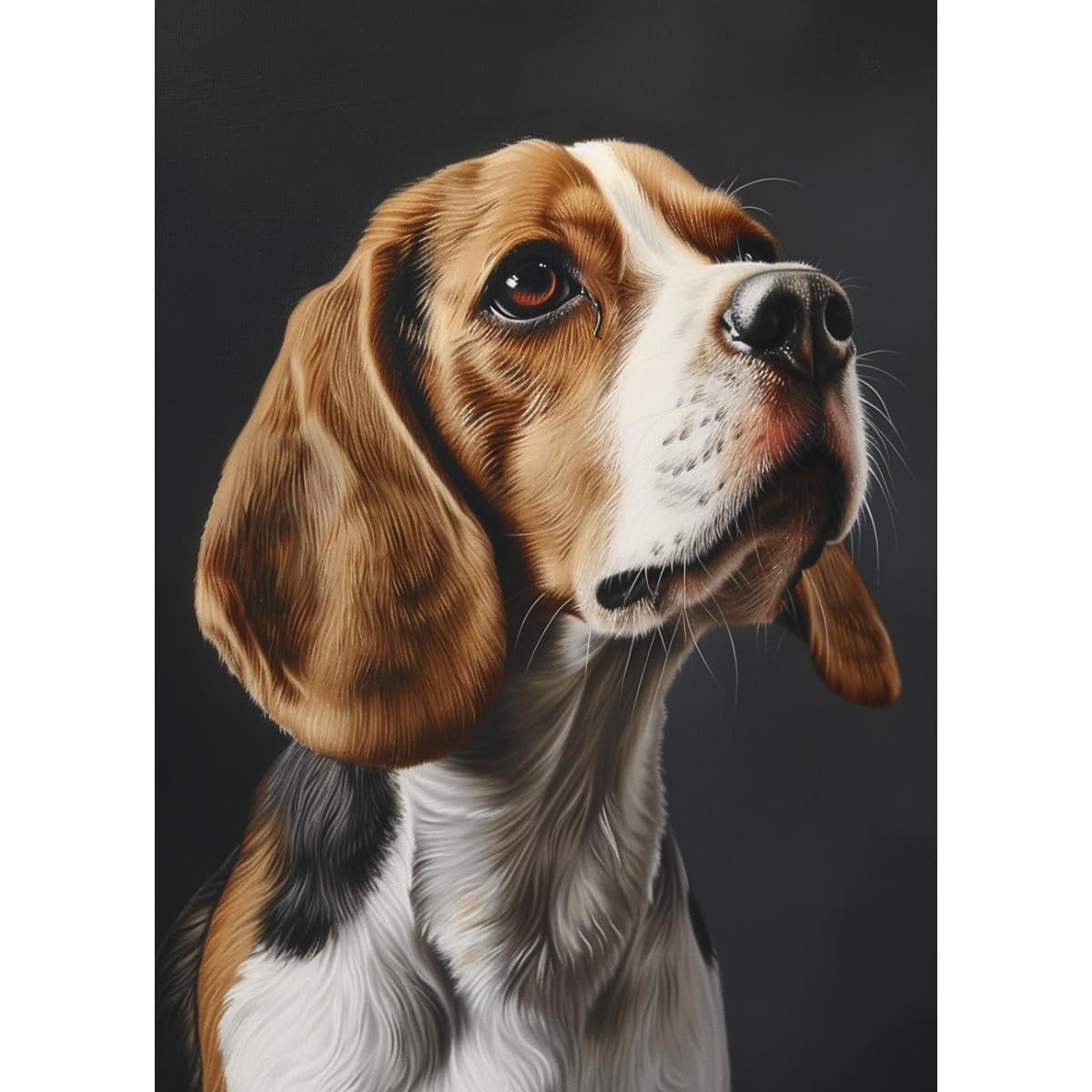 Beagle Dog DIY 5D Diamond Art Paint with Full Drill Round Diamond Gems ...