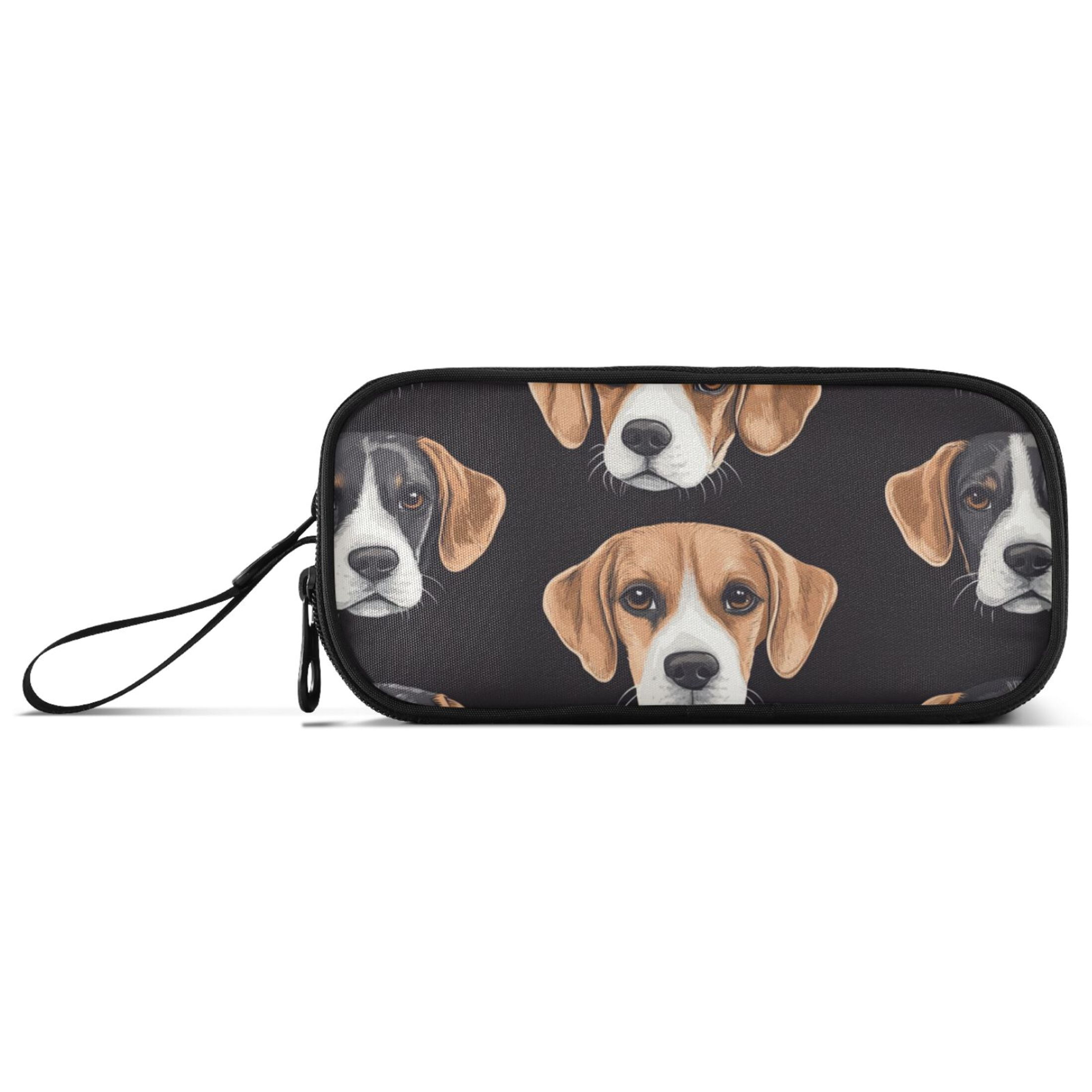 Beagle Dog Faces Pencil Case Stationary Holder Pen Bag Pencil Pouch ...