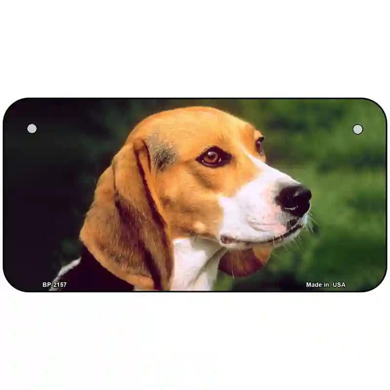 Beagle Dog Metal Novelty License Plate 6" x 3" Bicycle - Walmart.com