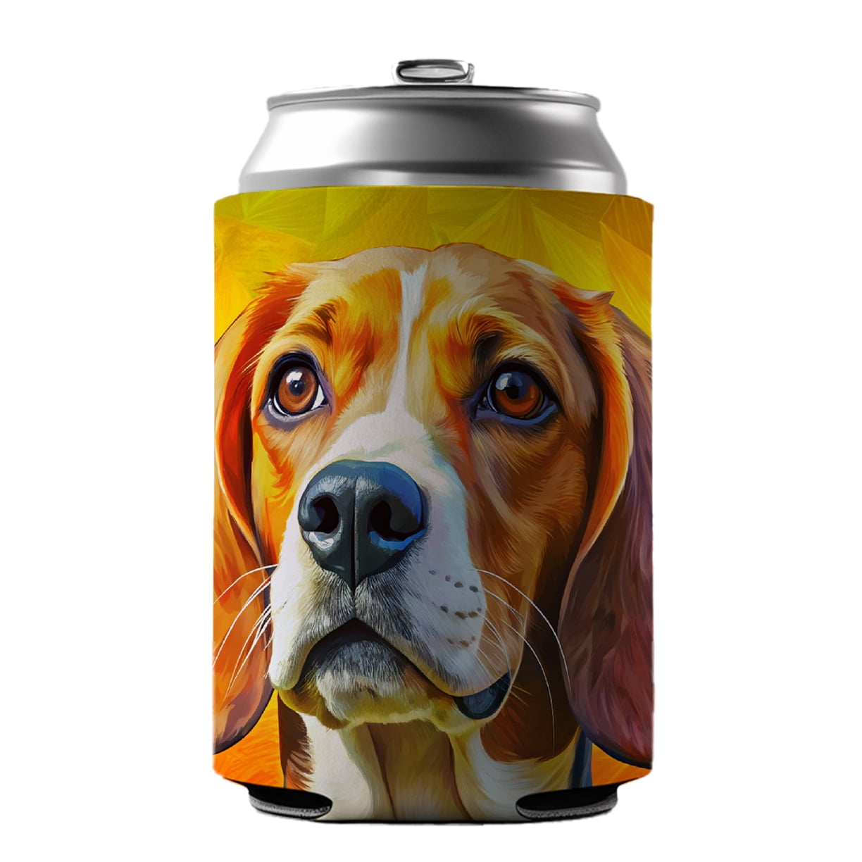 Beagle Dog Pop Art Drink Beer Soda Insulated Sleeve Holder Can Cooler ...