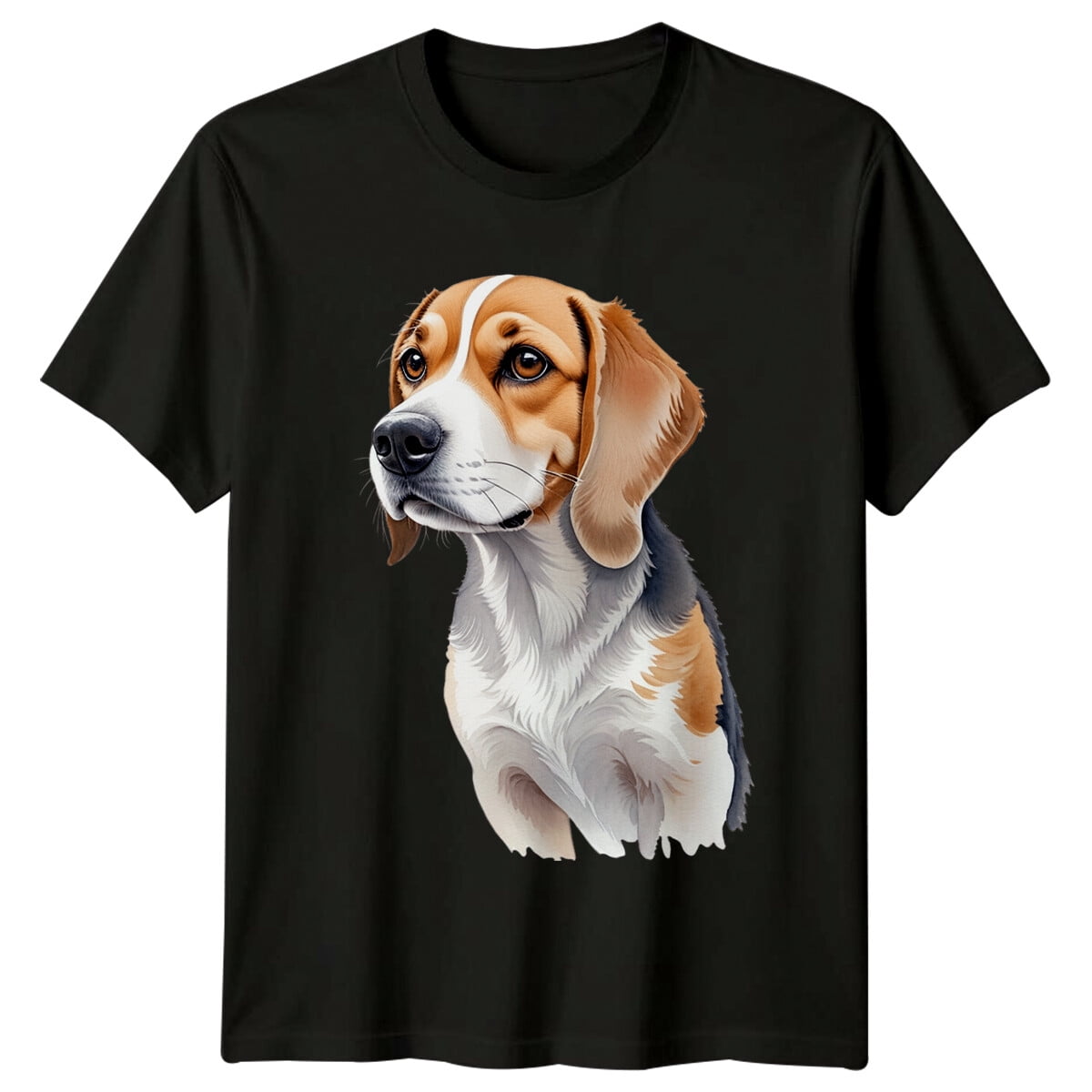 Beagle Dog Portrait Cute Puppy Pet Lover Animal Breed T-Shirt - Walmart.com