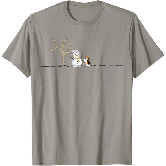 Beagle Dog Snowman Lights Pajama T-Shirt - Walmart.com