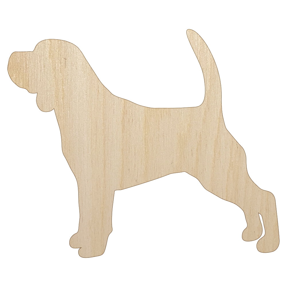 Beagle Dog Solid Wood Shape Unfinished Piece Cutout Craft DIY Projects ...