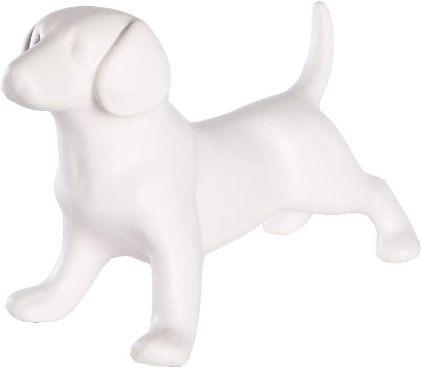 Beagle Dog Statue - Matte White Standing Ceramic Dog Statue ...
