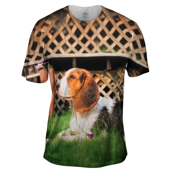 Beagle Flower Lover Mens T-Shirt All Over Print - Walmart.com