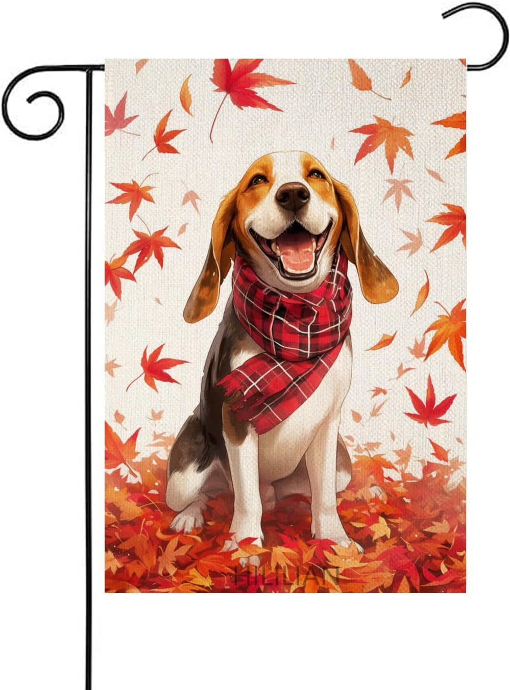 Beagle Garden Flag Home Garden Welcome Dog Fall Yard Flag, Double Sided ...