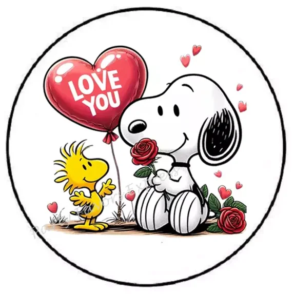 Beagle Heart Valentines Day Love You Stickers Party Favors Phone Decal ...