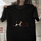 Beagle Love Dog Breed Pet Owner Puppy Heart Cute Graphic Unisex T-Shirt ...