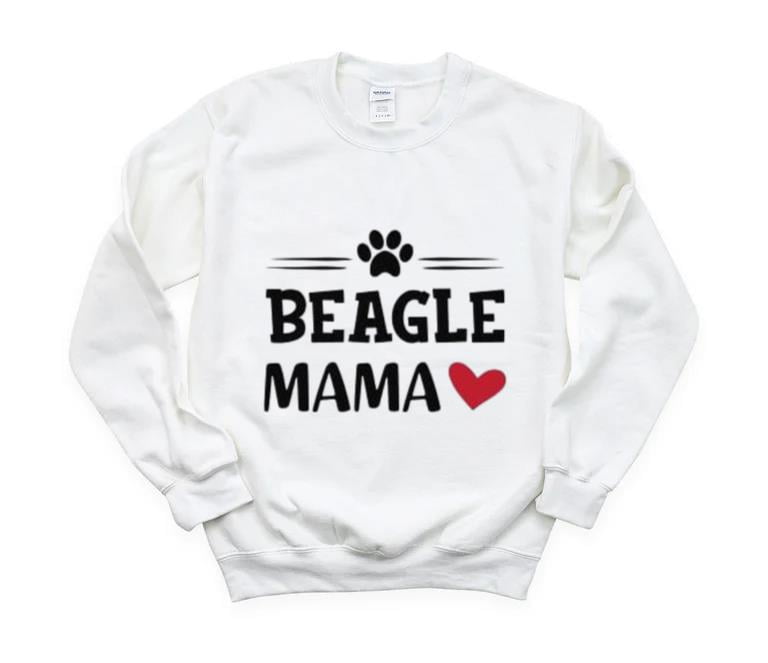 Beagle Mama Sweatshirt with Cute Pet Pride Graphic for Dog Owners, for ...