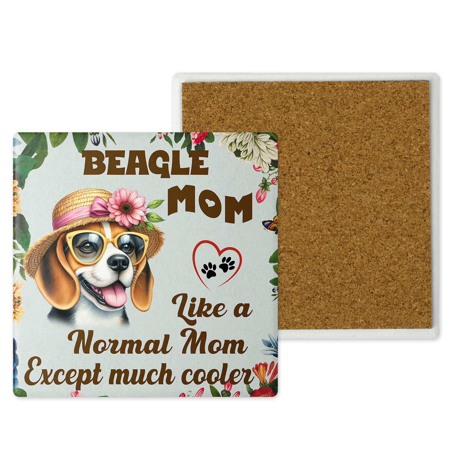 Beagle Mom Like a Normal Mom Except Much Cooler Happy Mother's Day Set ...
