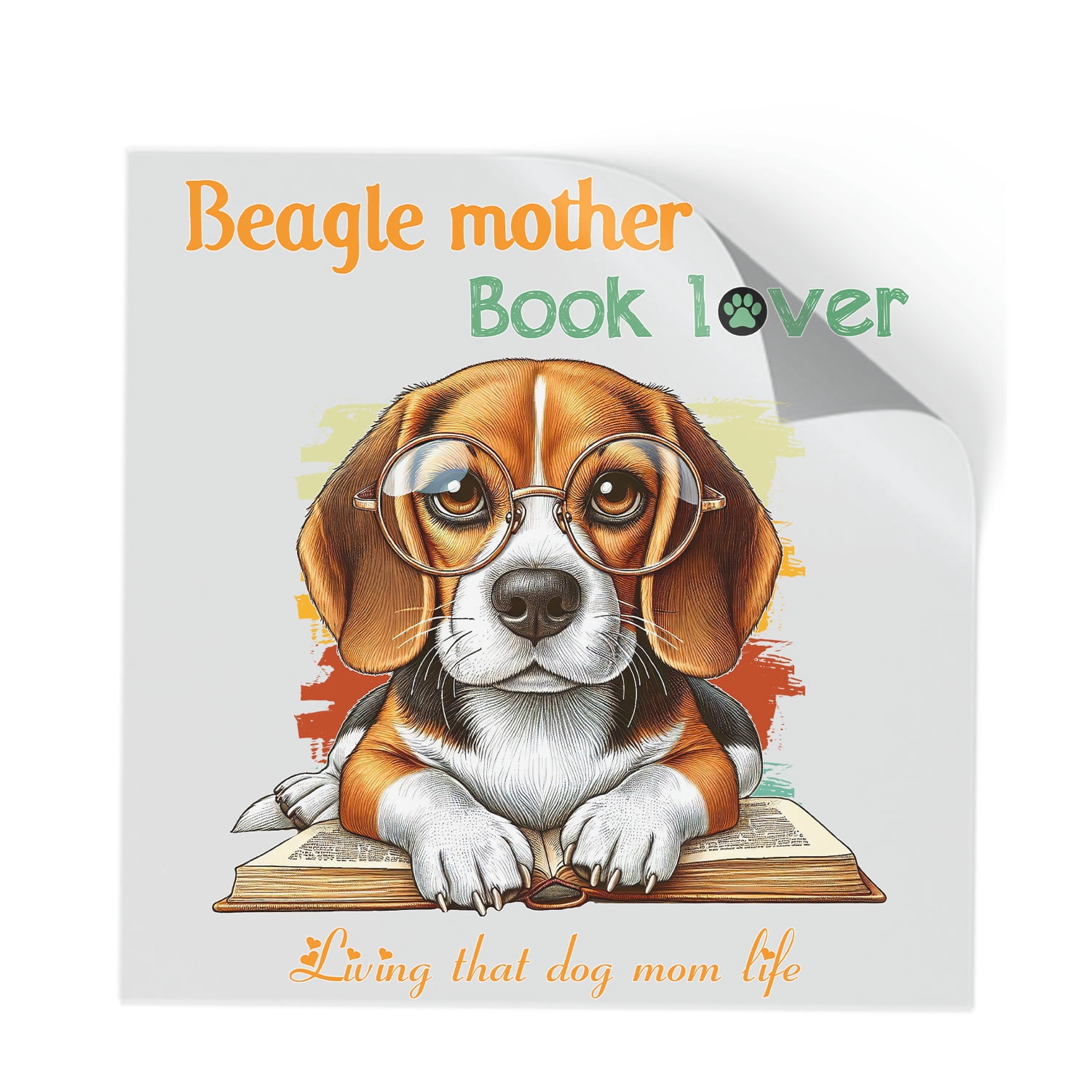 Beagle Mother Book Lover Living That Dog Mom Life Happy Mother's Day ...