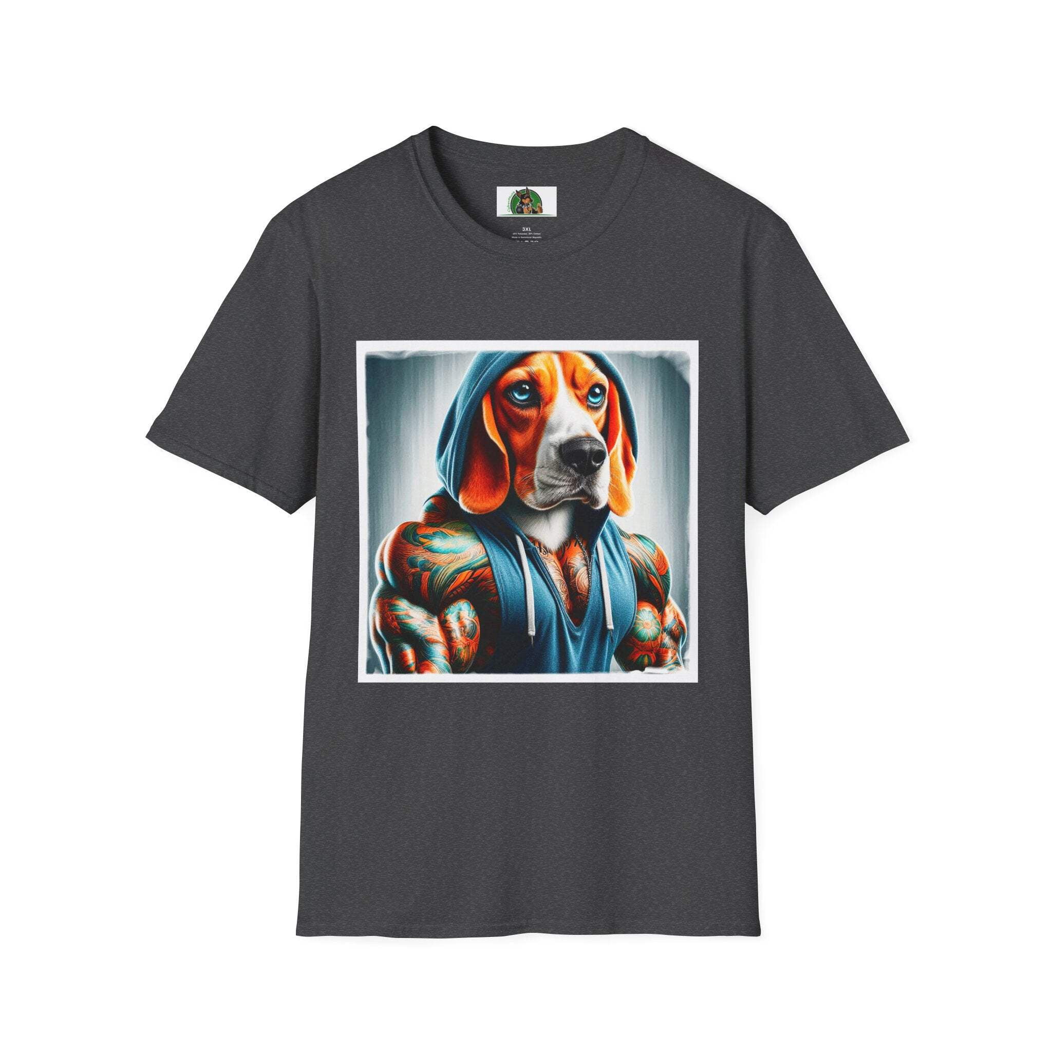 Beagle Muscle Dog Wearing Hoodie - Walmart.com