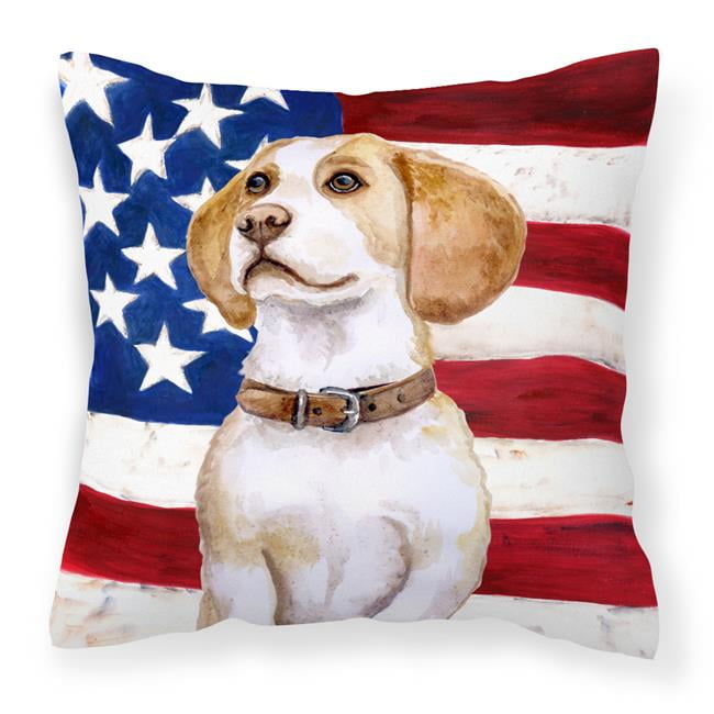 Beagle Patriotic Fabric Decorative Pillow - Walmart.com