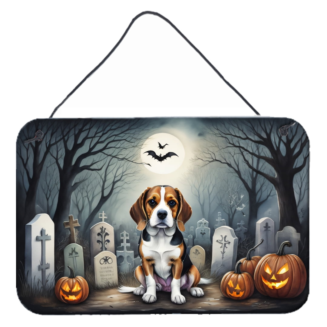 Beagle Spooky Halloween Wall or Door Hanging Prints 8 in x 12 in ...
