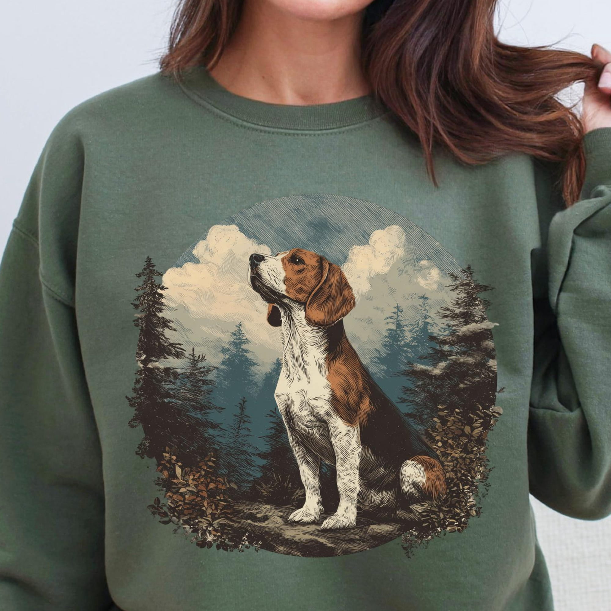 Beagle TShirt Unisex Retro Dog Lover Shirt - Walmart.com