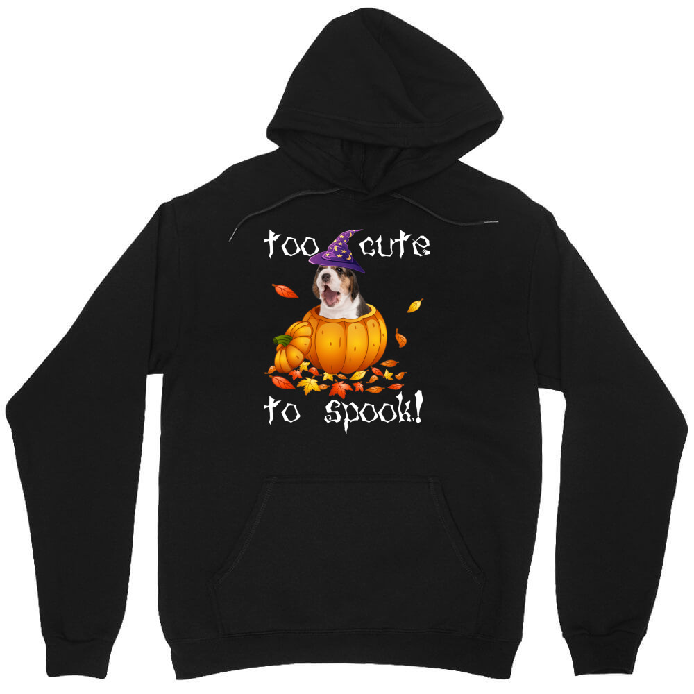 Beagle "Too Cute To Spook" Graphic Funny Halloween Dog Pet Owner ...